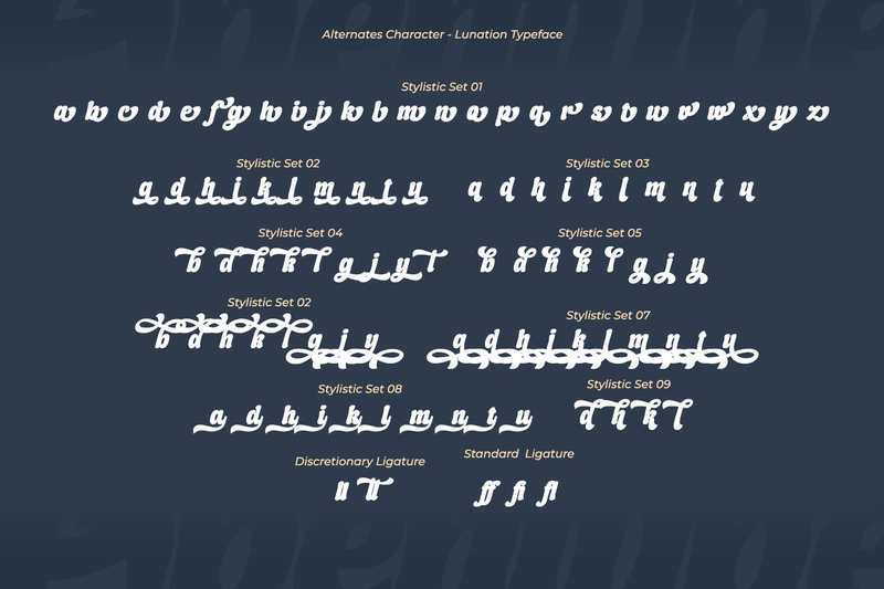 Lunation | Script Font