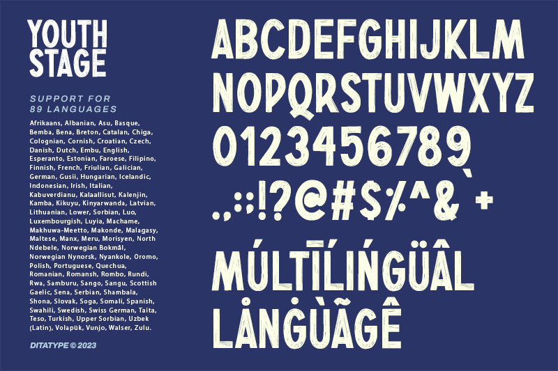 Youth Stage | Brush Sans Serif Font