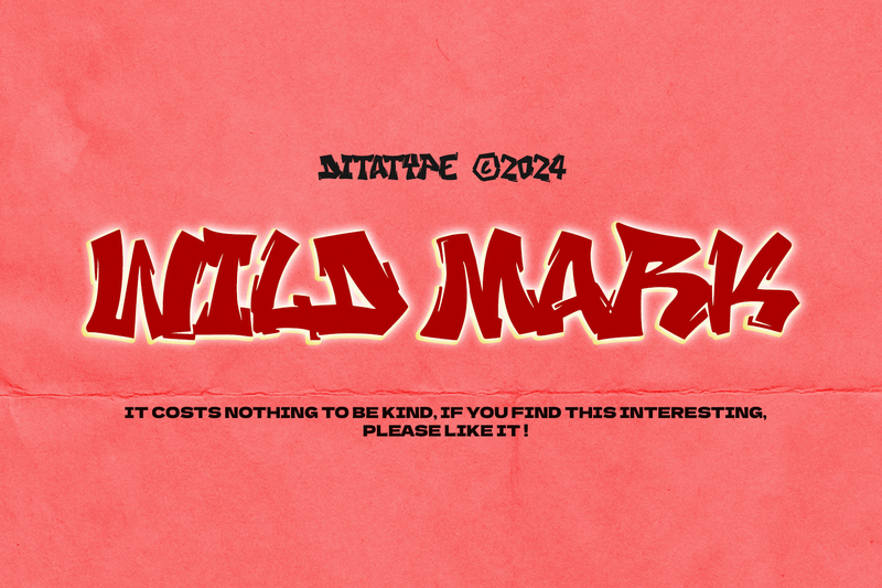 Wild Mark | Graffiti Font