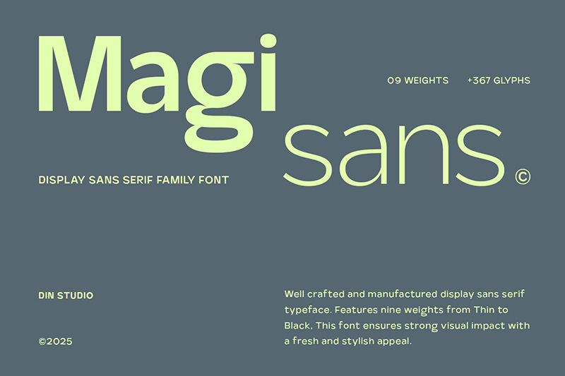 Magisans | Display Sans Serif Font Family