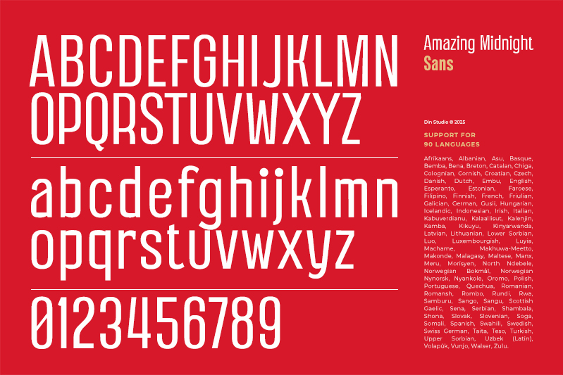 Amazing Midnight | Modern Font Duo Sans Serif Family and Brush