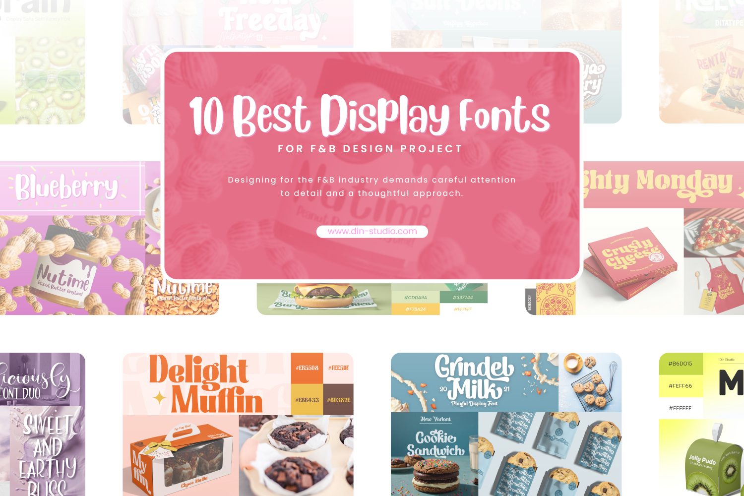 10 Best Display Fonts for F&B Design Project - Din Studio