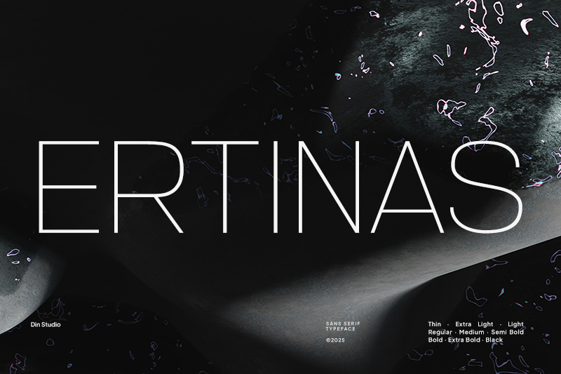 Ertinas - Geometric Sans Serif Font Family