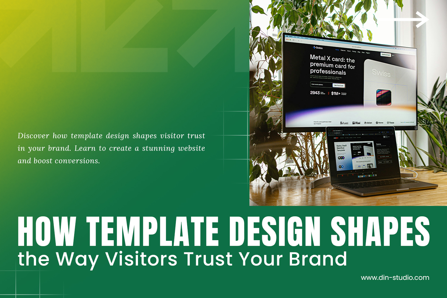 How Template Design Shapes the Way Visitors Trust Your Brand - Din Studio